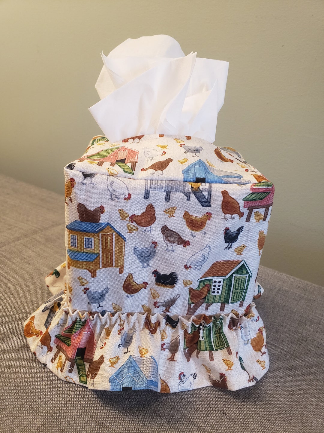 Chicken Coop Cube Tissue Box Cover - Etsy