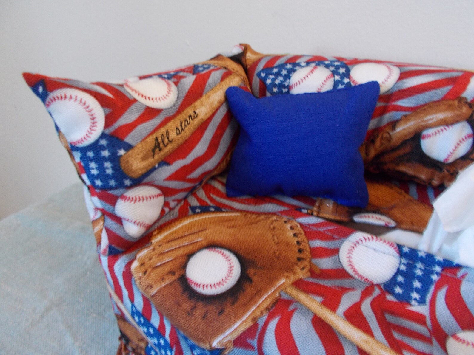 Baseball Couch Tissue Box Cover - Etsy