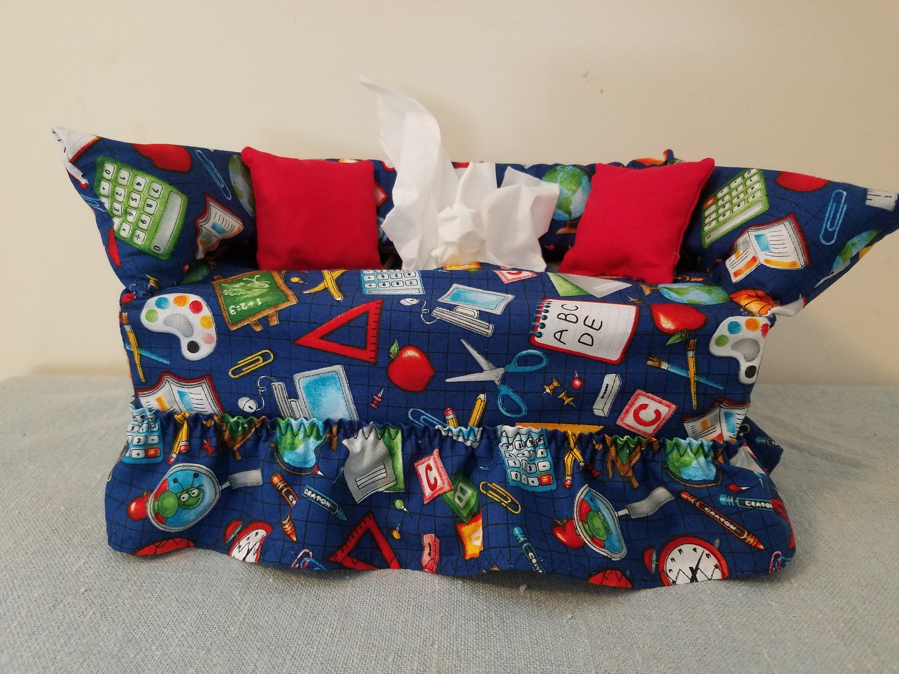 Back to School Tissue Box Cover - Etsy