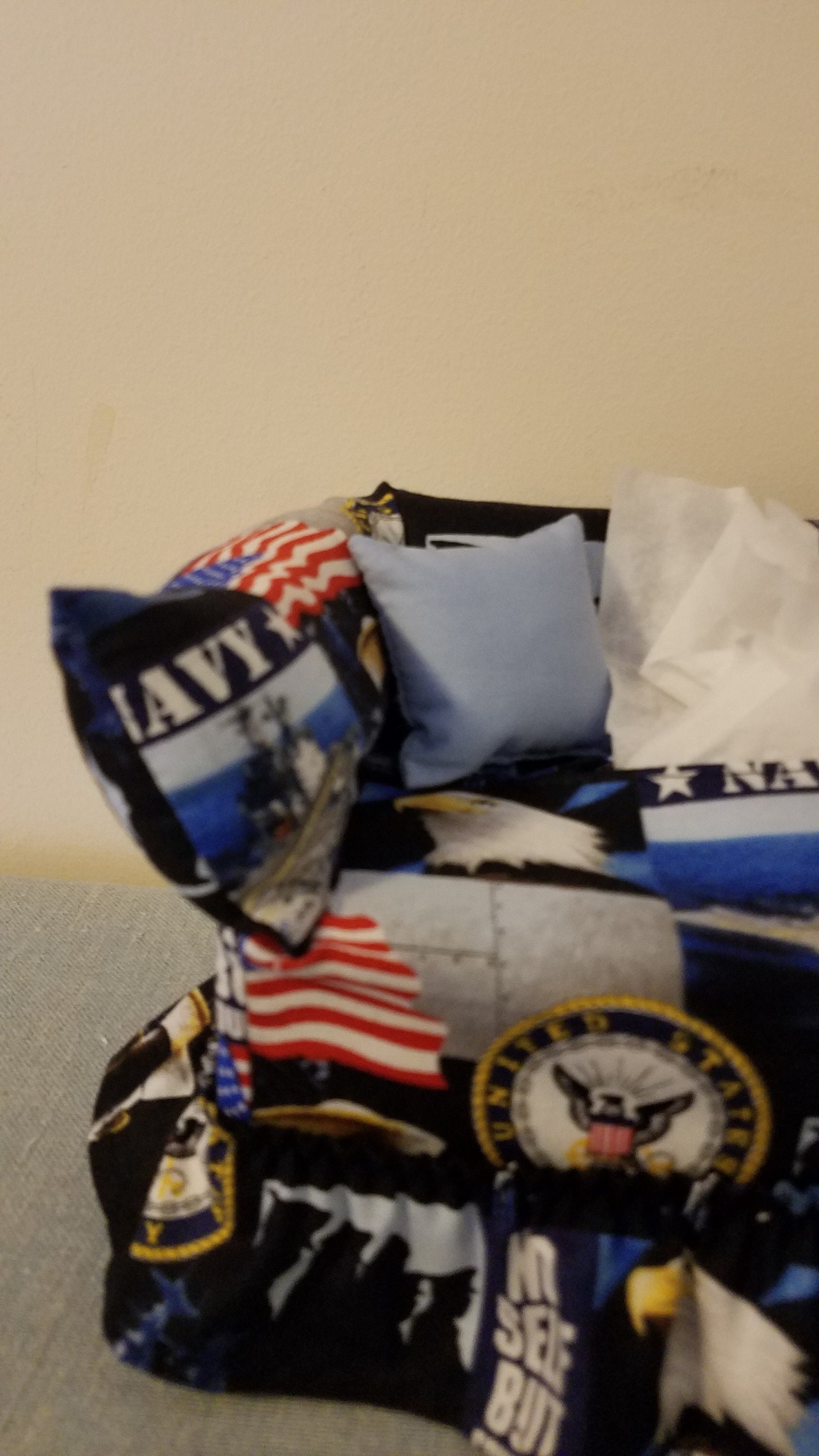 U.S. Navy Couch Tissue Box Cover - Etsy
