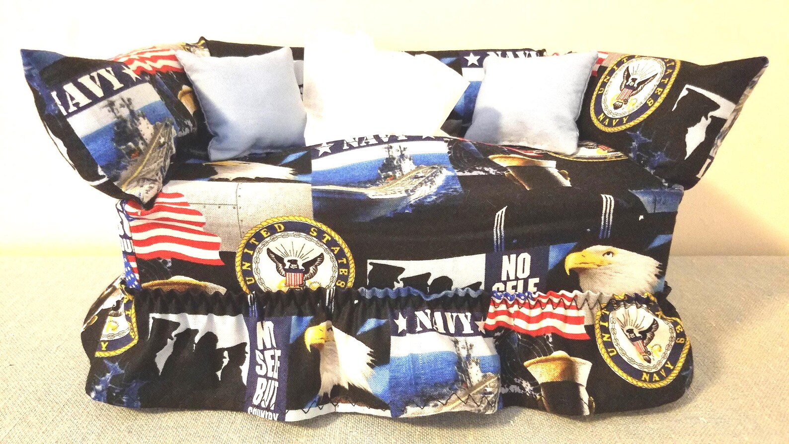 U.S. Navy Couch Tissue Box Cover - Etsy
