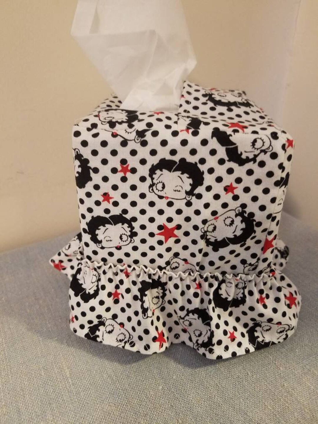 50's Pin up Cartoon Cube Tissue Box Cover - Etsy