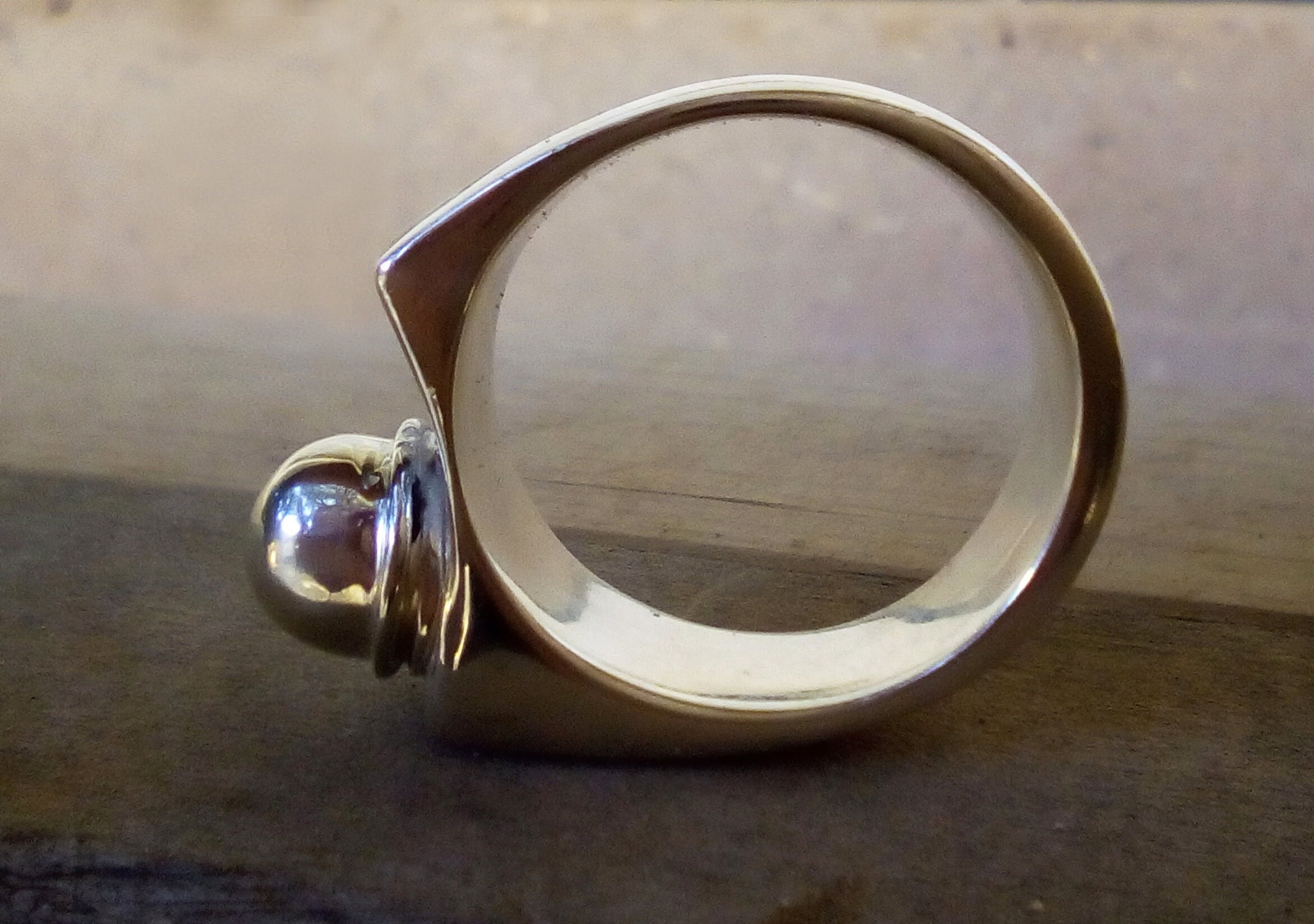Earth's Orbit, a Handmade, Sterling Silver, Wax Model Ring With ...