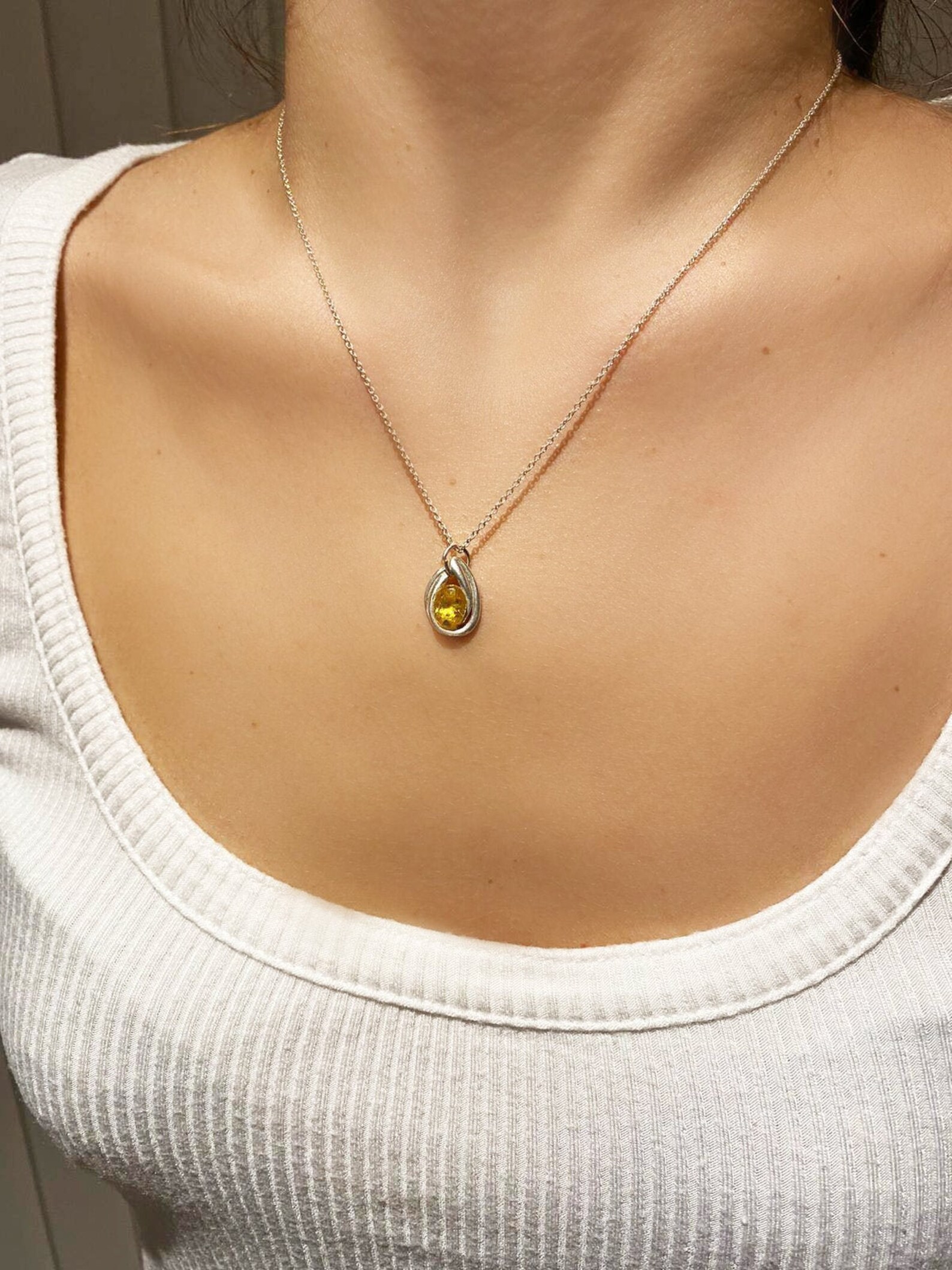 A Handmade Drop Necklace 925 Sterling Silver Necklace for | Etsy