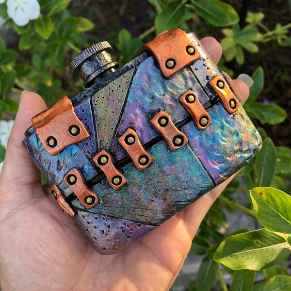 Steampunk Flask - Etsy