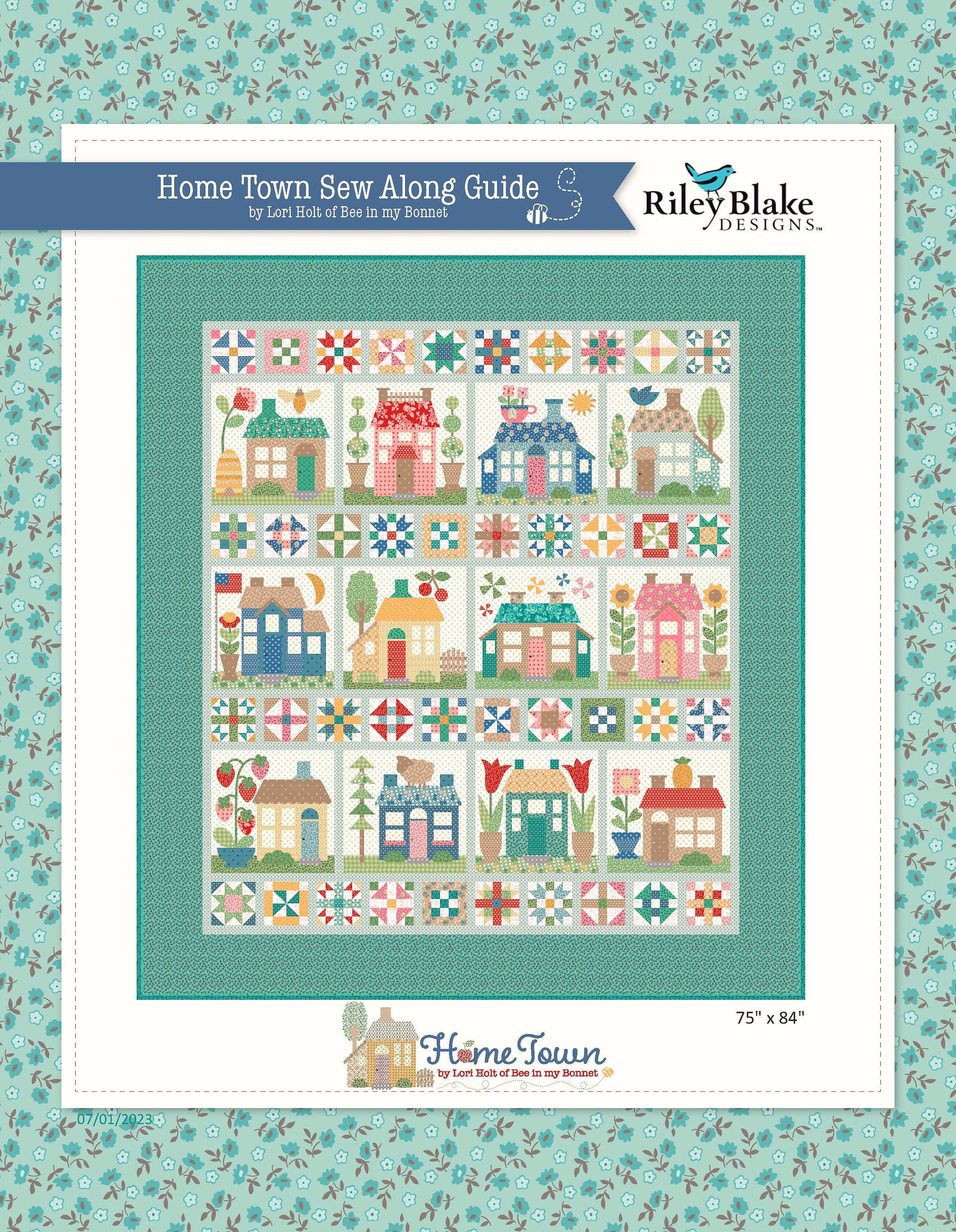 Hometown Quilt Kit Featuring Home Town Fabric Collection by Lori Holt ...