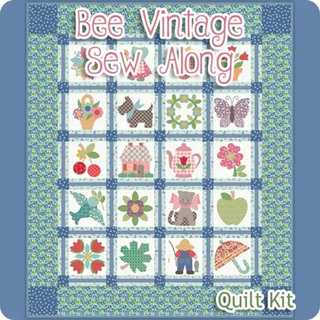 Bee Vintage Sew Along Quilt Kit Featuring Bee Vintage Fabric Collection ...