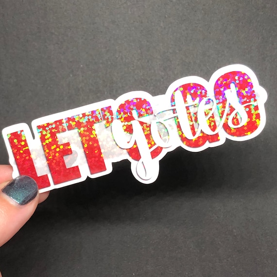 Let's Go Yotes Holo Vinyl Sticker - Etsy