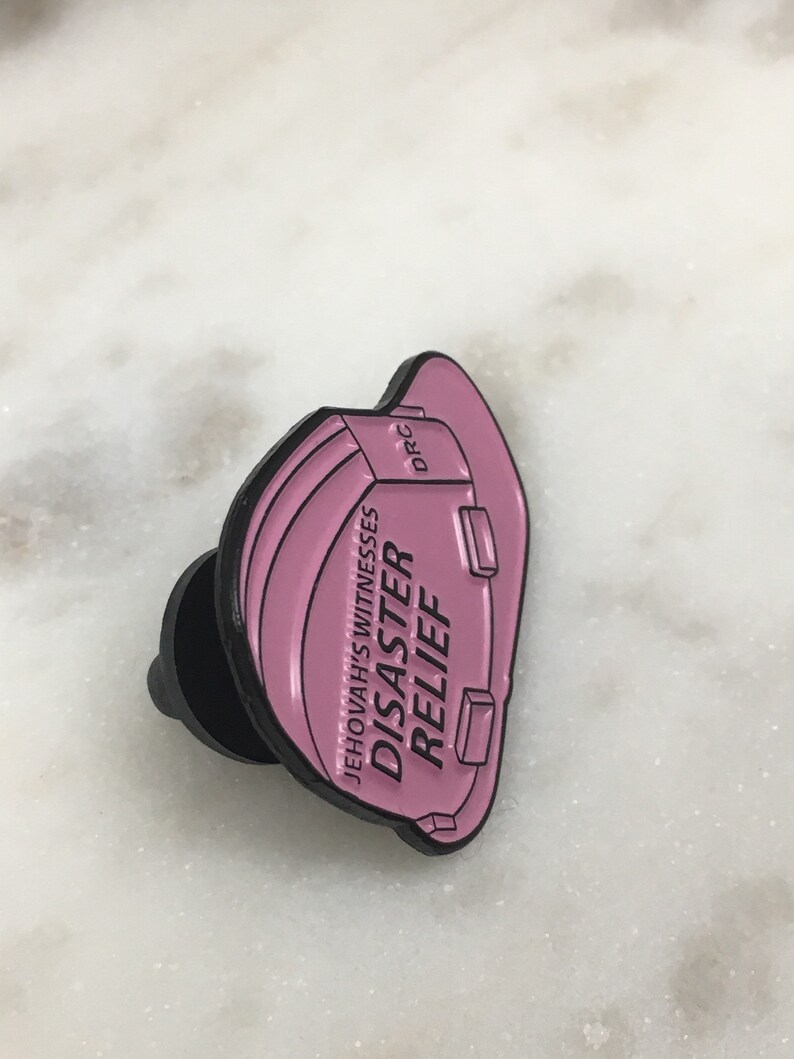 JW Disaster Relief Yellow Hard Hat Lapel Pin LOT of 1 | Etsy