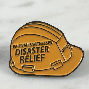 JW Disaster Relief Yellow Hard Hat Lapel Pin [LOT of 1] - Etsy