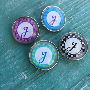 Initial / Monogram Snap Buttons | Ginger Snaps - Etsy