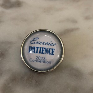 JW Exercise Patience Convention Snap Button - Etsy