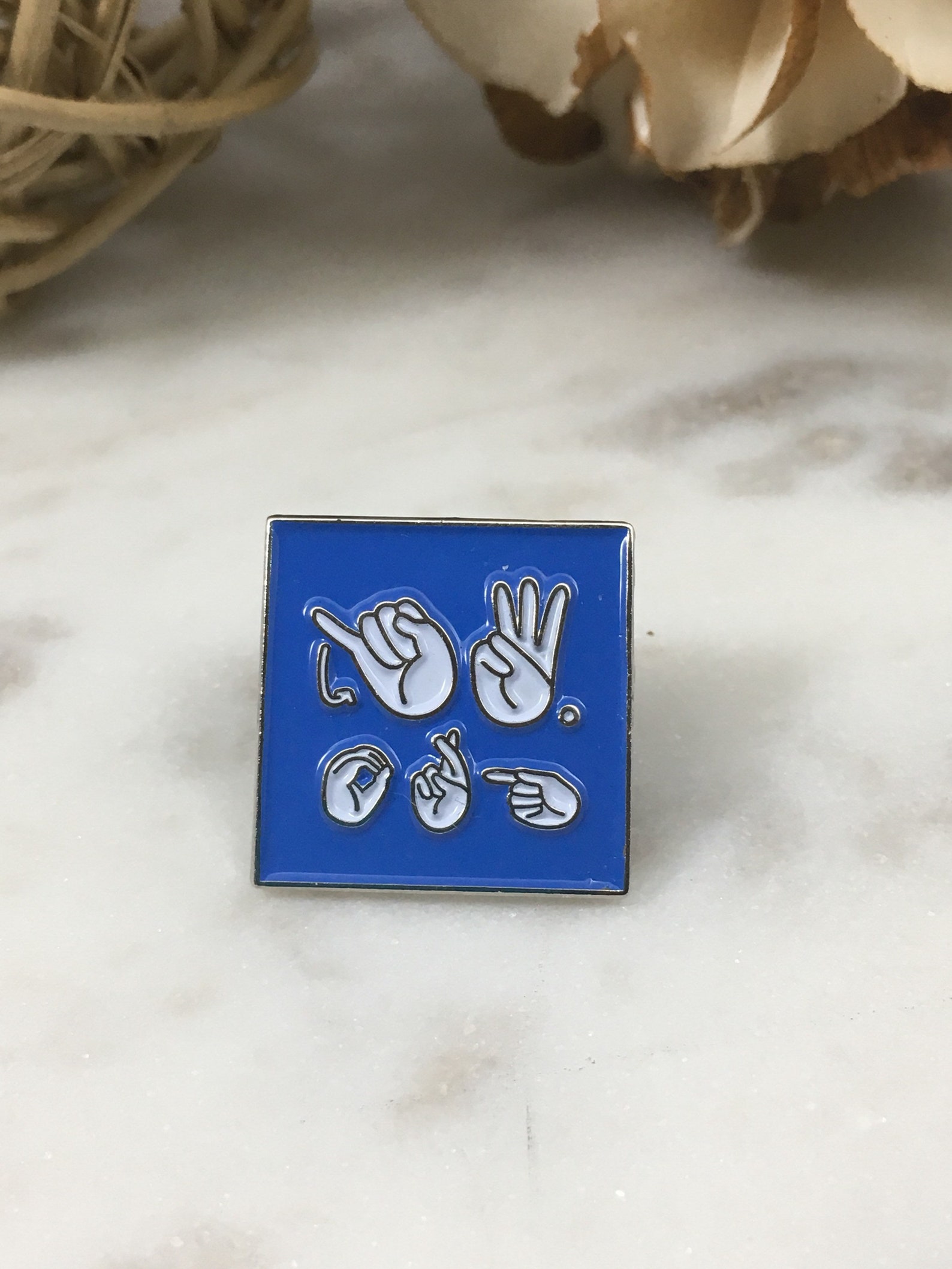 ASL american Sign Language JW.ORG Blue Lapel Pin - Etsy