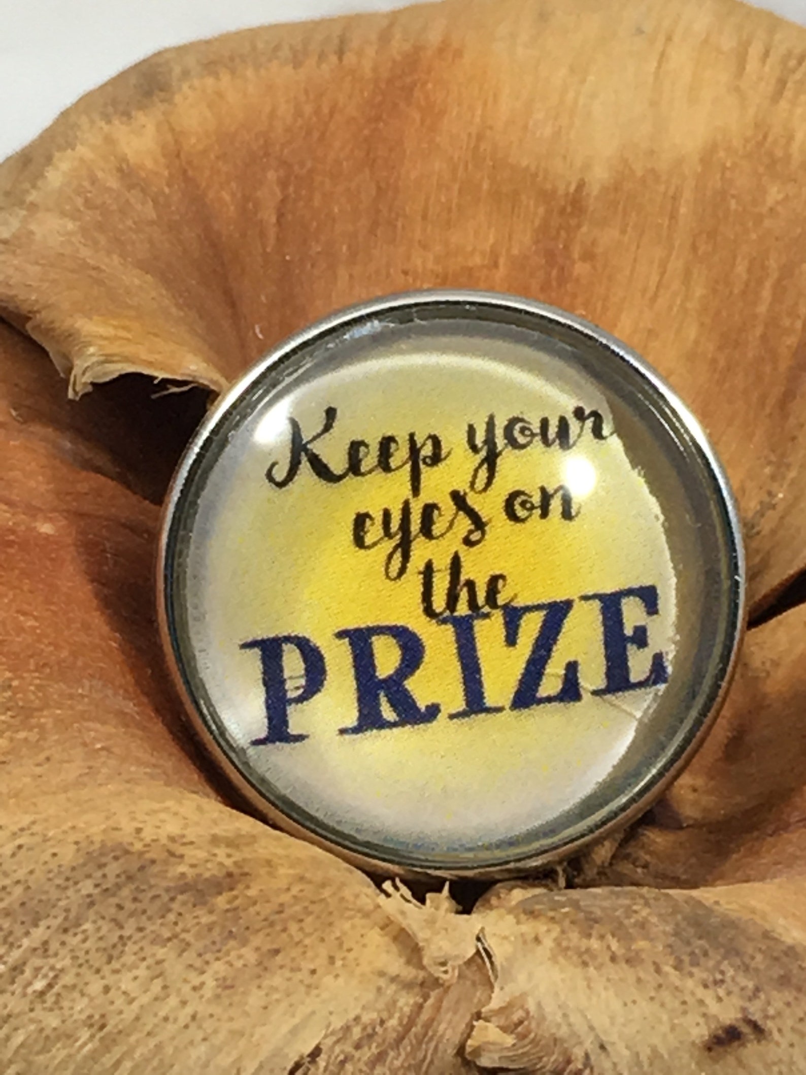 Keep Your Eyes on the Prize Snap Button (18mm), Requires Base - Etsy