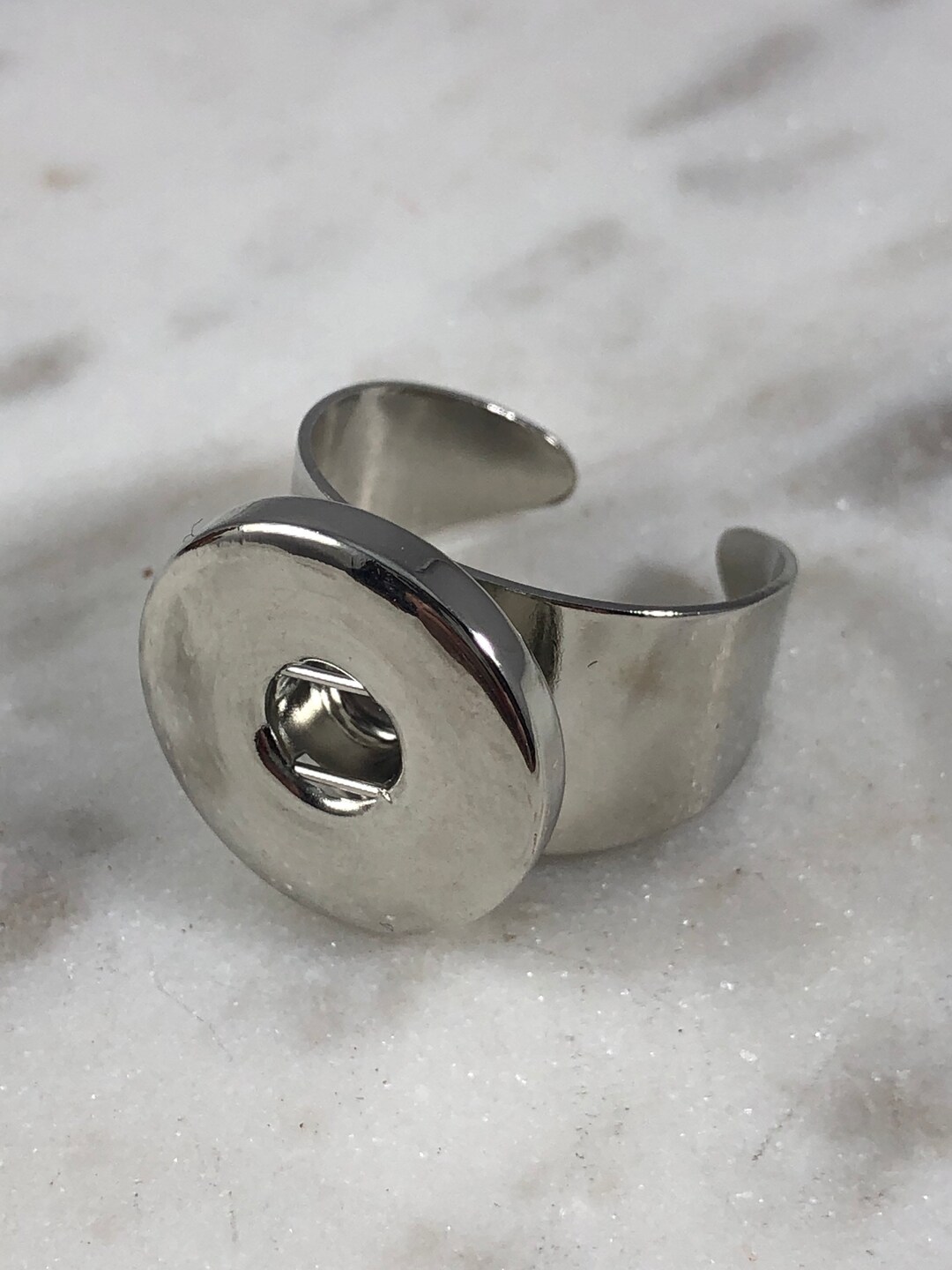 Interchangeable Snap Button 20MM Adjustable Ring Fits 18MM Snap Buttons ...