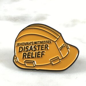JW Disaster Relief Yellow Hard Hat Lapel Pin [LOT of 1] - Etsy