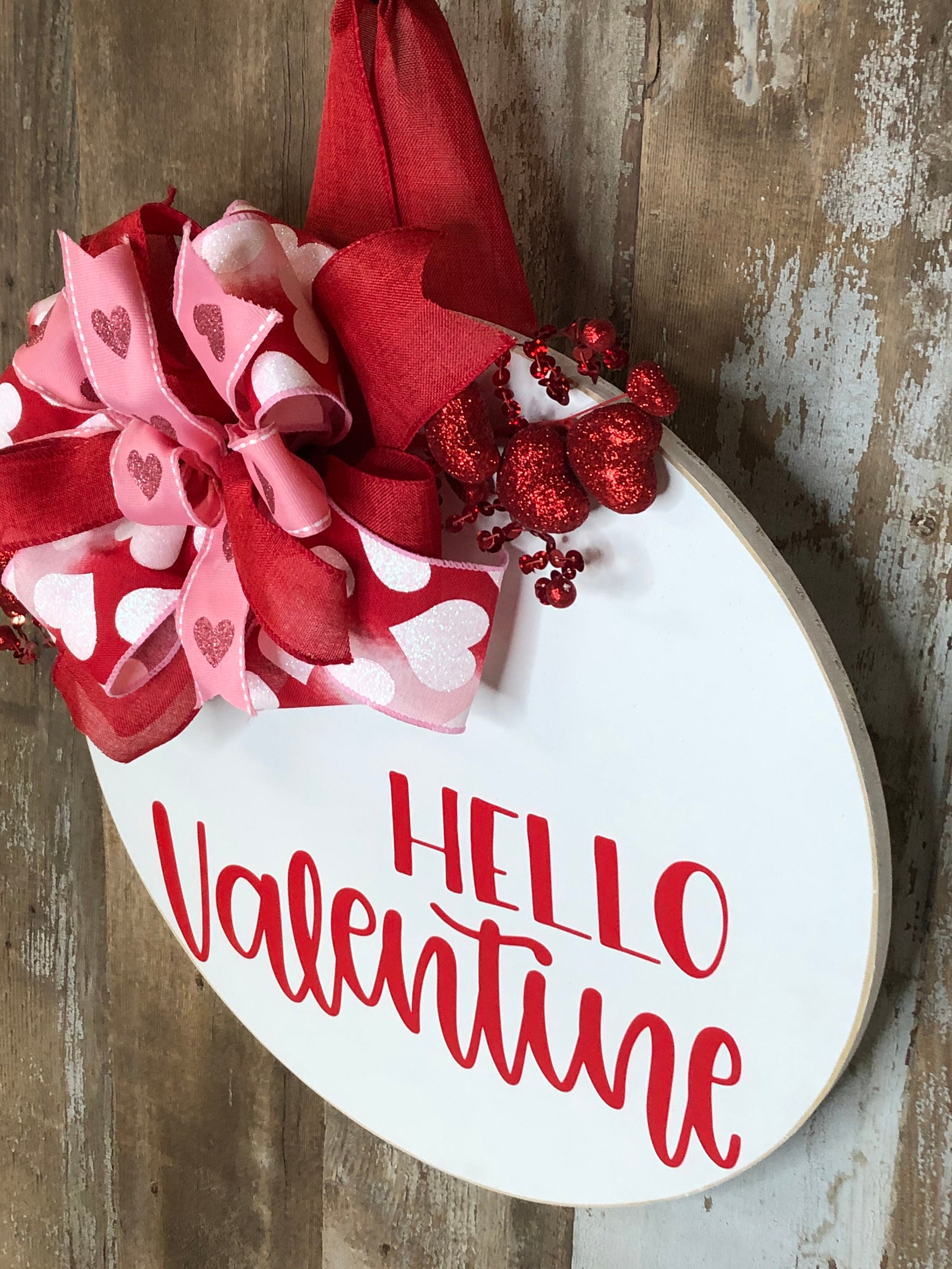Modern Door Sign Front Door Decor Valentine's Day Door - Etsy