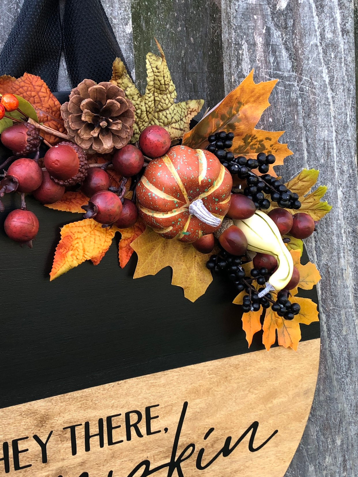 Round Door Hanger Door Hanger Door Decor Door Sign Hello - Etsy