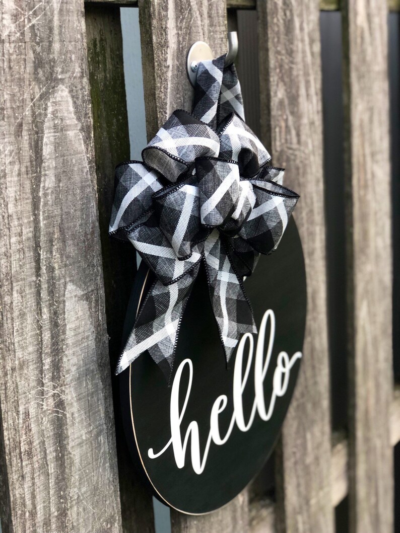 Hello Door Hanger Front Door Decor Door Decoration Door - Etsy