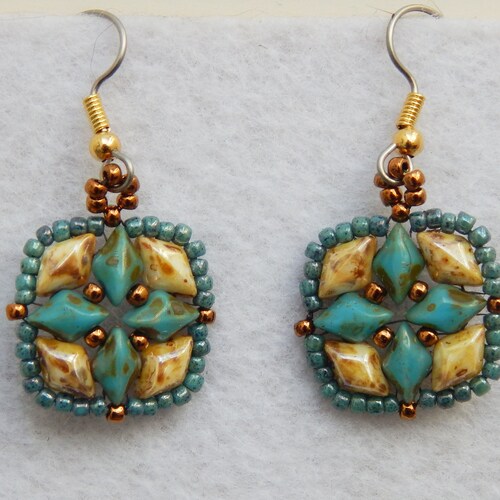 Gemduo Earring Pattern - Etsy
