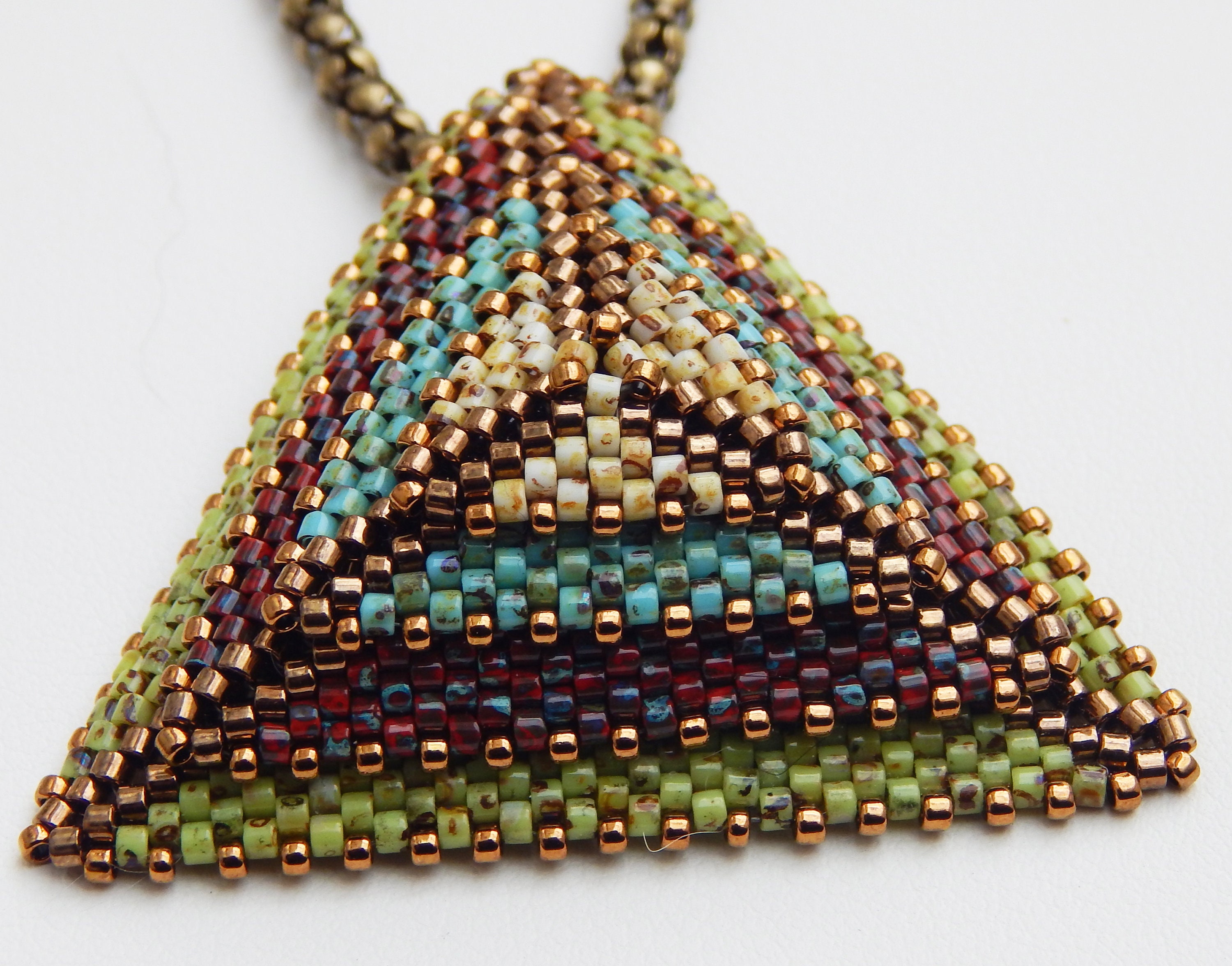 Triangle Pyramid Pendant Tutorial - Etsy