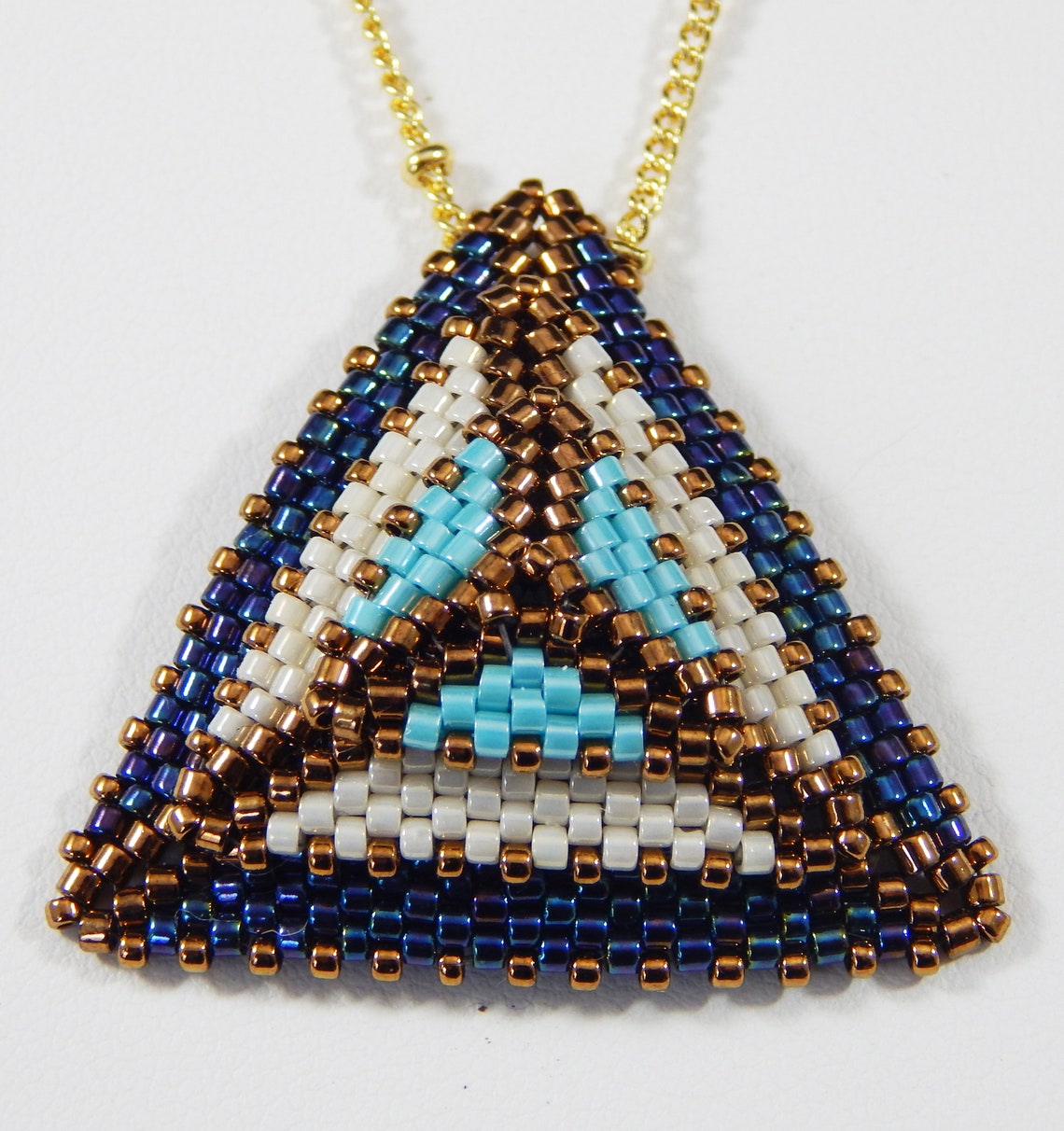 Triangle Pyramid Pendant Tutorial - Etsy