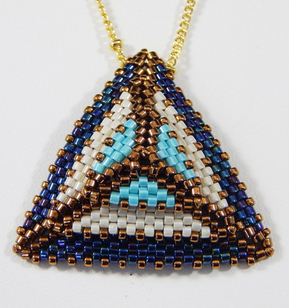 Triangle Pyramid Pendant Tutorial | Etsy