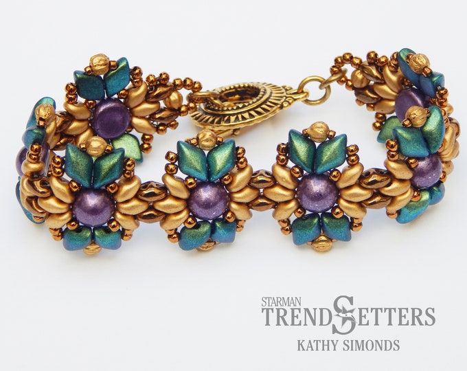 Super Duo and Gem Duo Bracelet Tutorial - Etsy