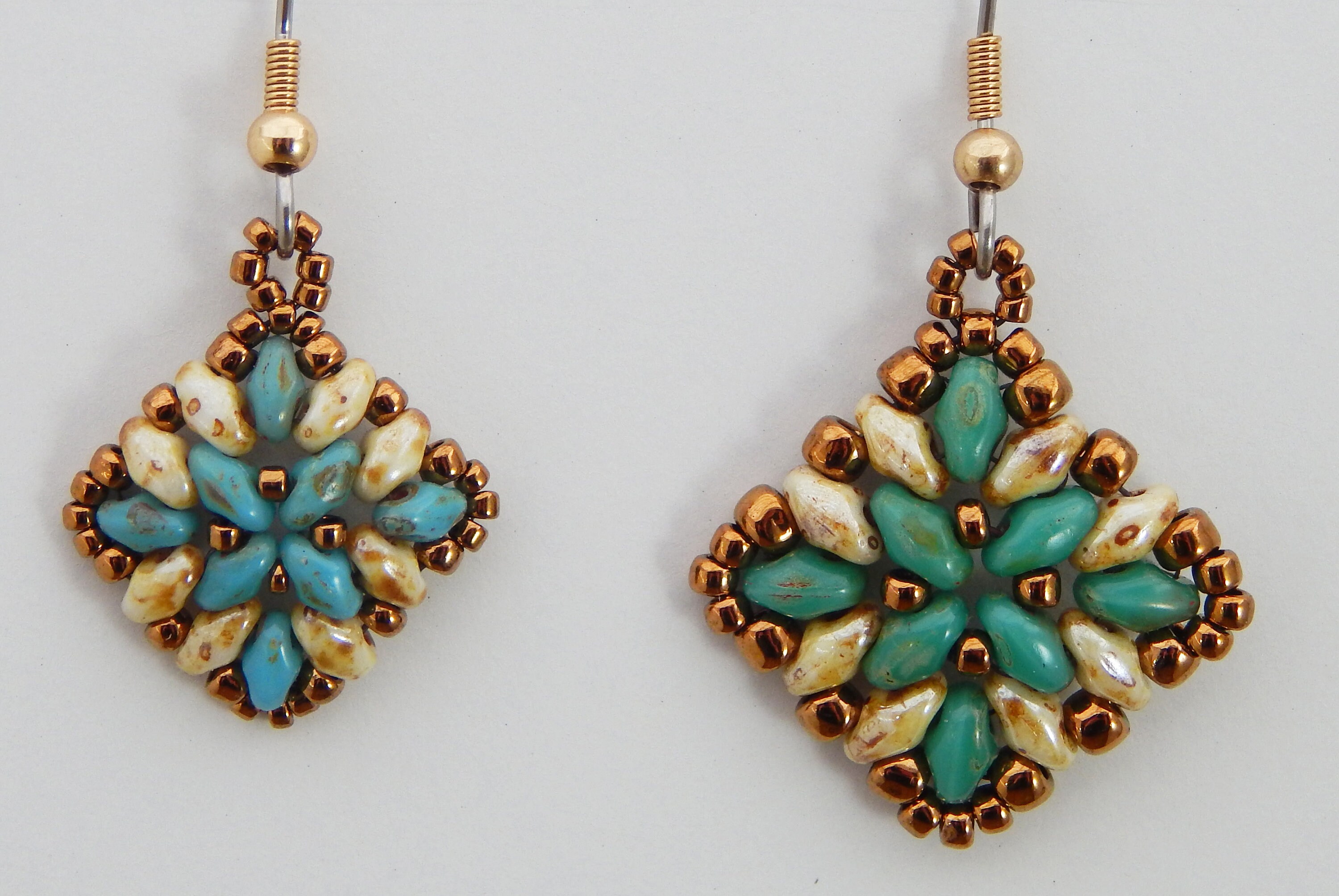 Mini Duo Squares Bracelet Pattern - Etsy