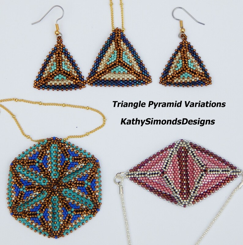 Triangle Pyramid Pendant Tutorial - Etsy