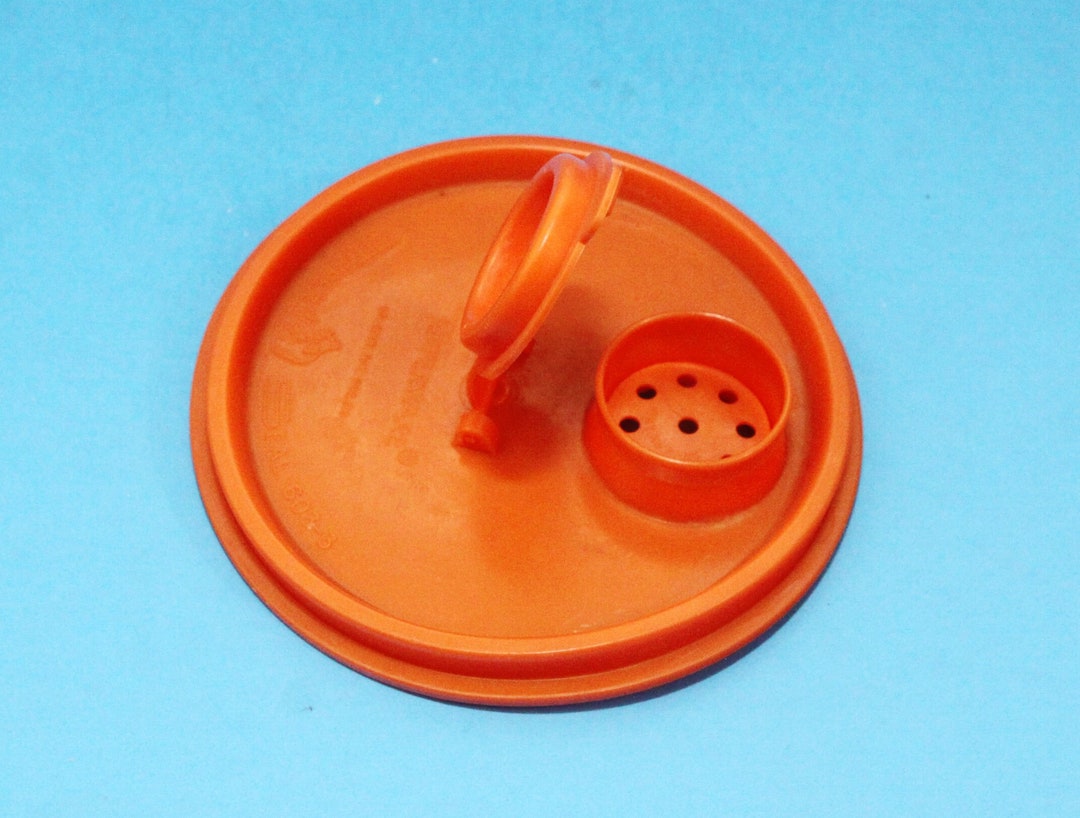 Tupperware Replacement Lid 603-3 Orange Round for Pitcher. Vintage ...