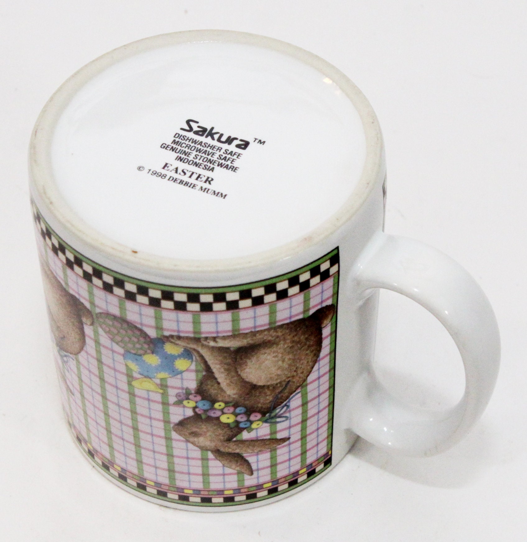 Sakura Debbie Mumm Bunny Cup Mug Pink Vintage Rabbits Ceramic | Etsy