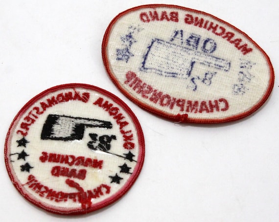 Vintage Embroidered Patches Oklahoma Bandmasters Marc… - Gem