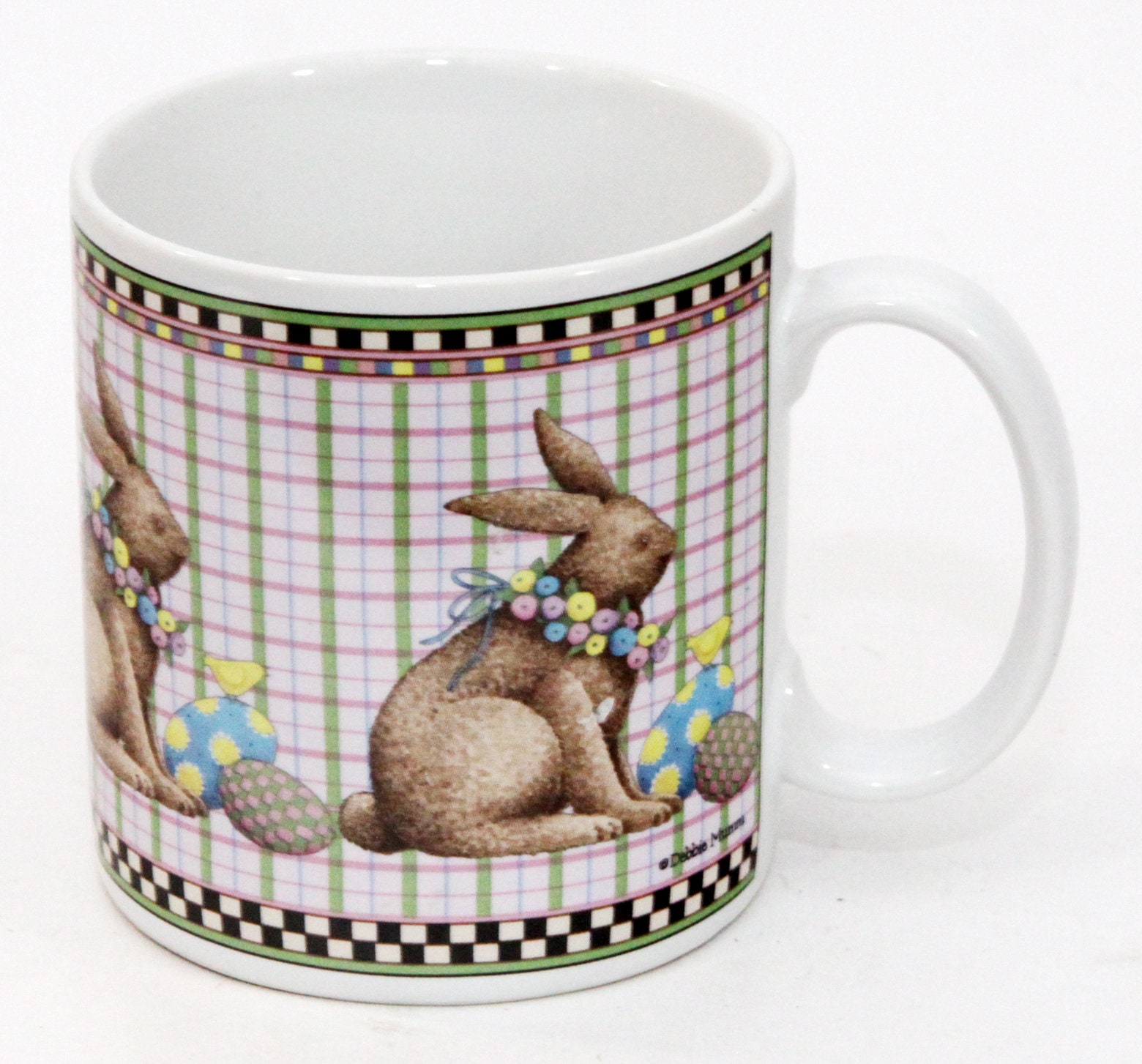 Sakura Debbie Mumm Bunny Cup Mug Pink Vintage Rabbits Ceramic | Etsy