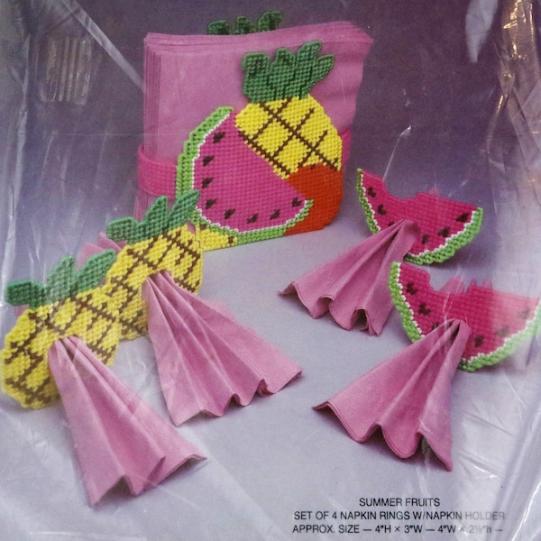 Plastic Canvas Napkin Holder Pattern - Etsy