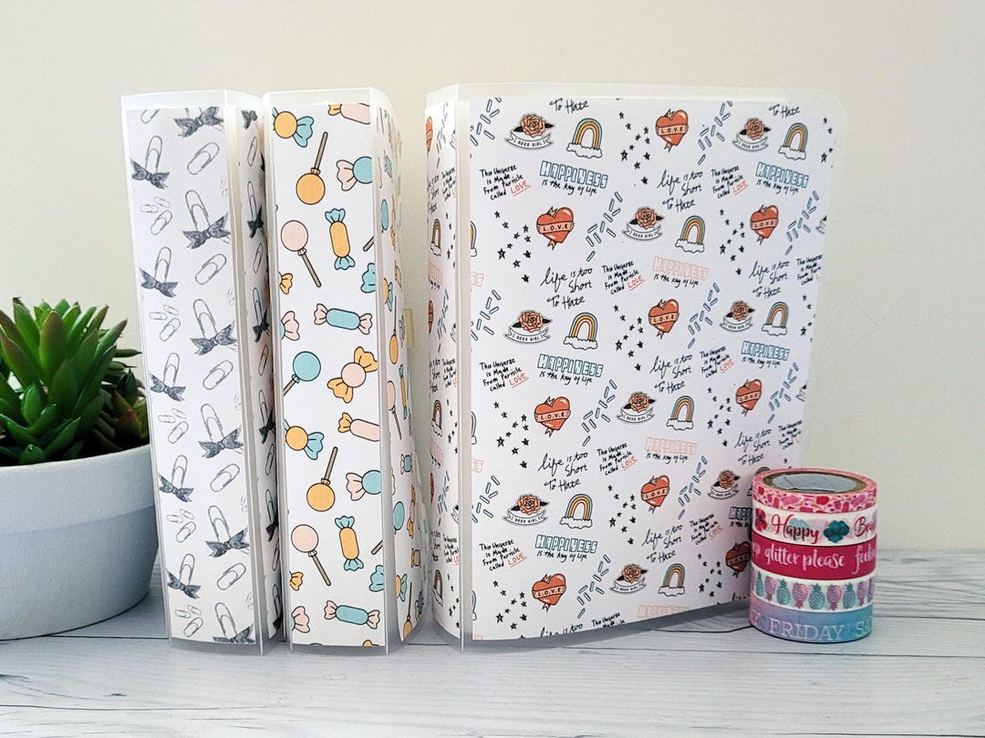 Handmade Reusable Sticker Album - Planner Sticker Album - Sticker ...