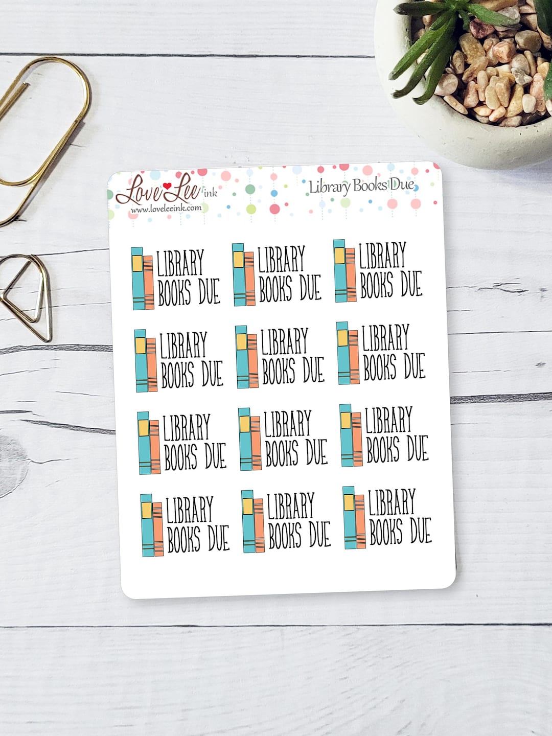 Library Books Due Stickers: Hand-drawn Planner & Journal Stickers - Etsy