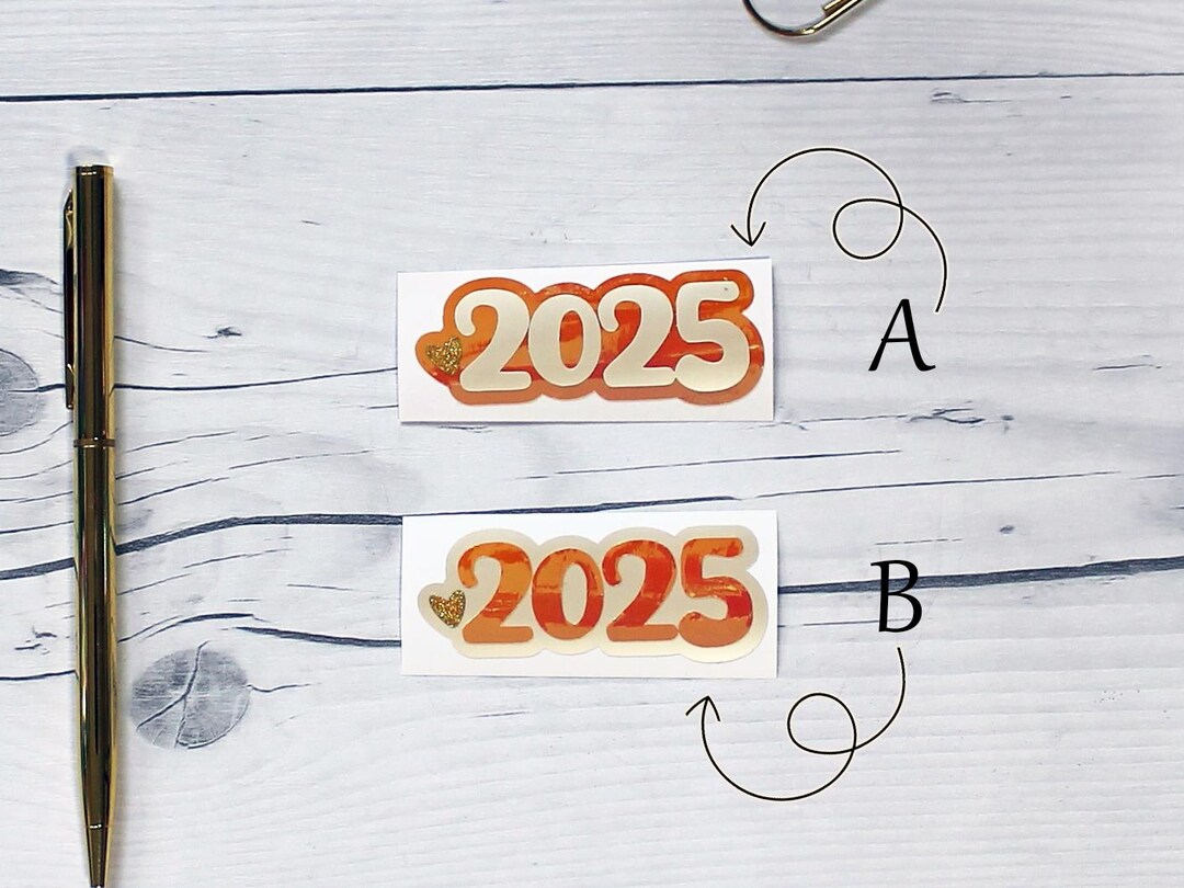 2025 Vinyl Decal - 2025 Vinyl Sticker - Laptop Decal - Planner Sticker ...