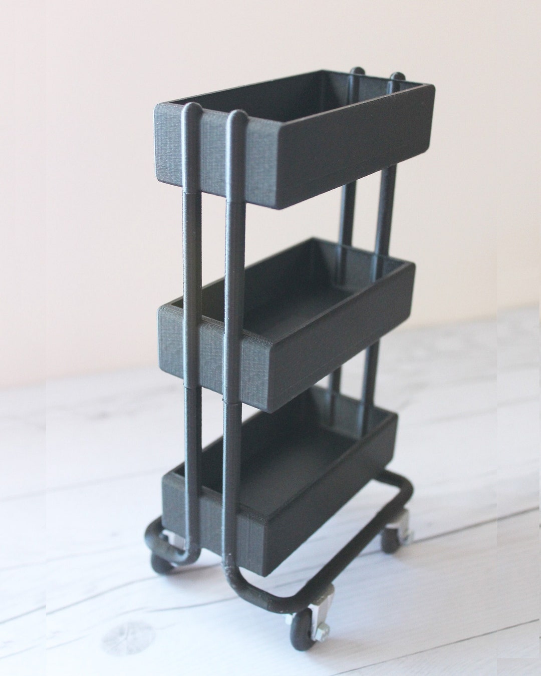 Black Mini Utility Cart: 3D Printed Desk Organizer - Etsy