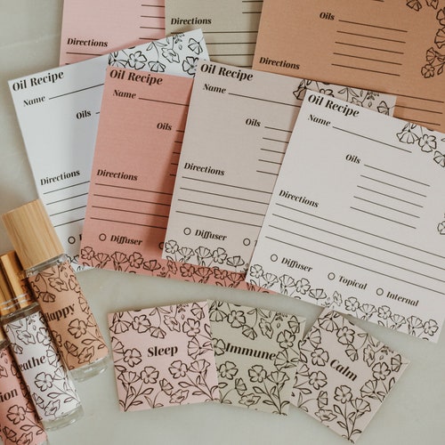 Essential Oil Sample Cards - Etsy