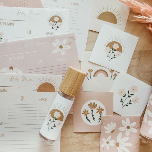 Essential Oil Sample Cards - Etsy