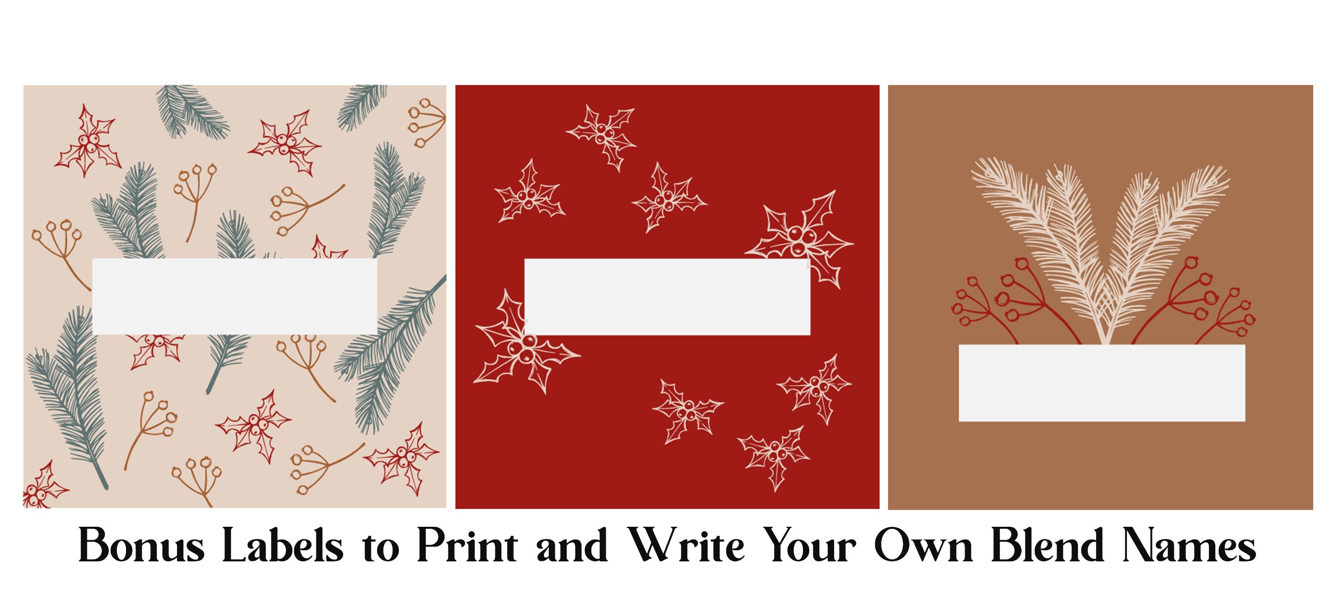 BUNDLE Roller Bottle Printable Labels Essential Oil | Etsy