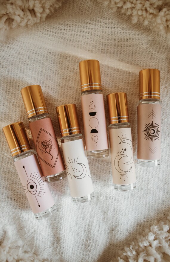 PRINTED Roller Bottle Printable Labels Essential Oil | Etsy