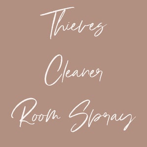 PRINTED Thieves Cleaner Label Vinyl Label Printed - Etsy