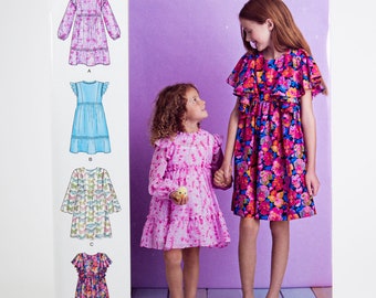 Simplicity Girls Spring Summer Dress Gown Sewing Pattern | Etsy