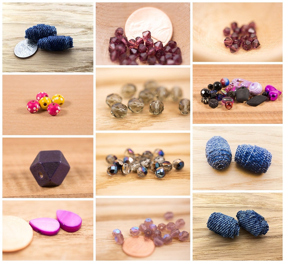 LARGE BLUE PURPLE Bead Destash Lot 140 Count Assorted Beads - Etsy