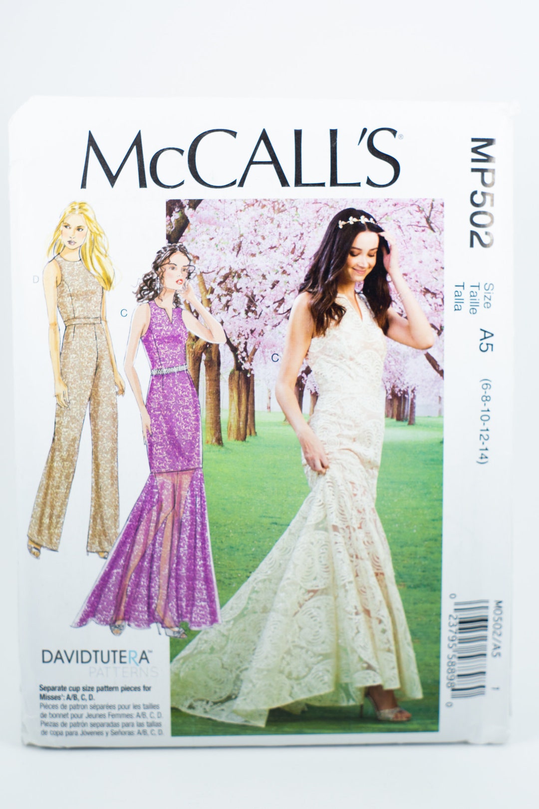 Mccall's Summer Prom Dress Bridal Gown Trumpet Suit Top Skirt Sewing ...