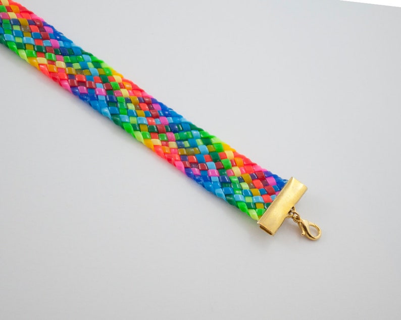 Rainbow Braided Choker, LGBTQ Pride Choker - Etsy