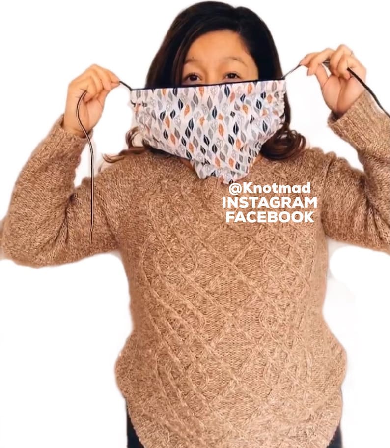 Fabric Face Mask Pattern Reversible Drawstring With Filter | Etsy