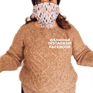 Fabric Face Mask Pattern Reversible Drawstring With Filter Pocket, Easy ...